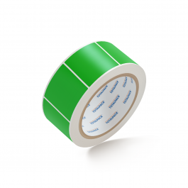 TOTALPACK® 4 x 4" Green Inventory Square 1000 Labels per Roll