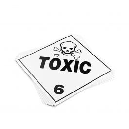 TOTALPACK® 10 3/4 x 10 3/4" - Placard "Toxic #6" 25 Units