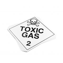 TOTALPACK® Placard "Toxic Gas #2" - 25 Units for Safety Compliance