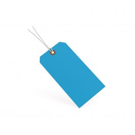 TOTALPACK® 4 1/4 x 2 1/8" 13 Pt. Blue Manila Shipping Tags - Pre-Strung